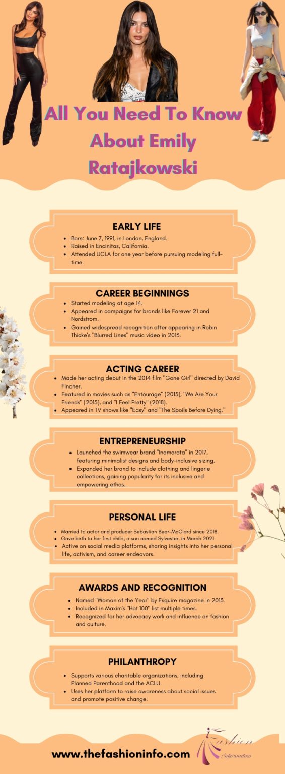 All You Need To Know About Emily Ratajkowski - Fashion Information