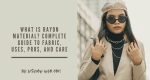 What Is Rayon Material? Complete Guide to Fabric, Uses, Pros, and Care ...